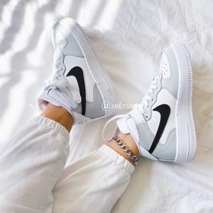 Nike | Shoes | Nike Custom Air Force Mid Sneakers | Poshmark